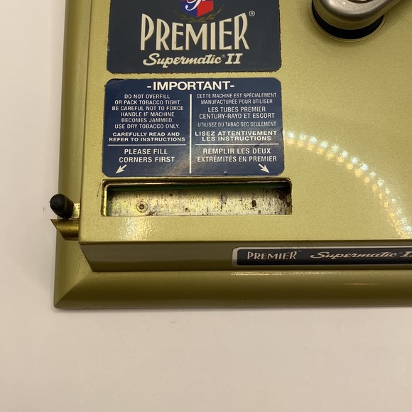Premier | Other | Premier Supermatic Ii Cigarette Rolling Machine ...